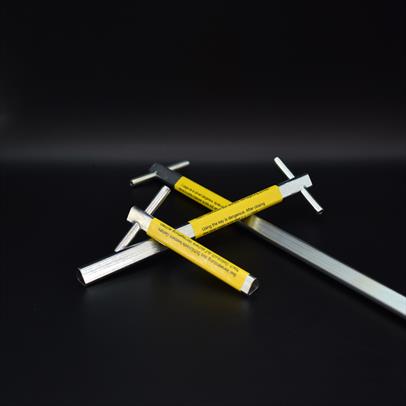 Kronenberg Triangular Release Key with Danger Warning Label - Elevator Equipment